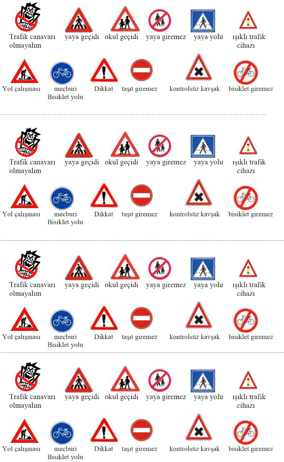 4-sinif-trafik-guvenligi-levhalar-2 | dersodevi.com 4-sinif-trafik-guvenligi-levhalar-2 | dersodevi.com